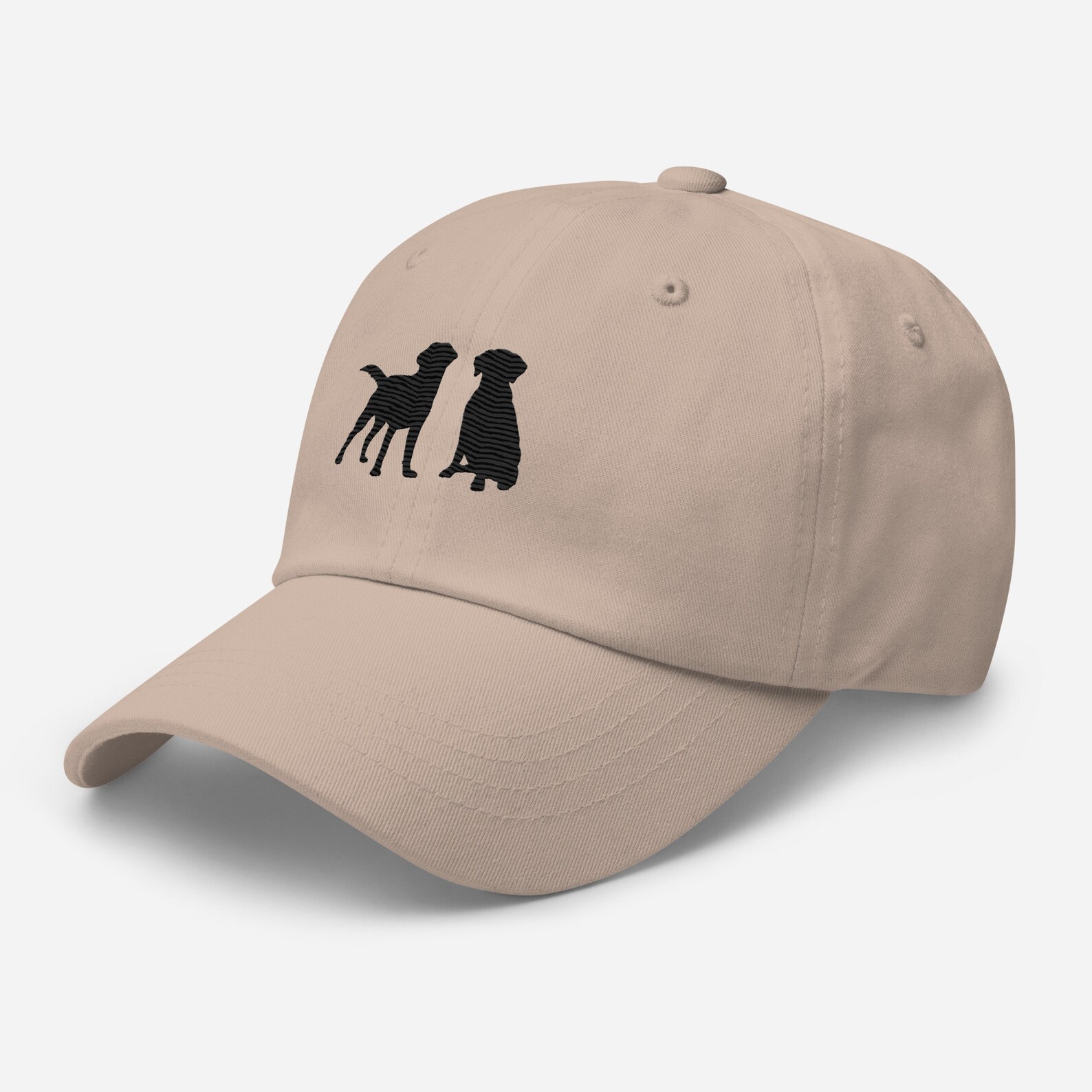 Embroidered Hat, Two Labradors, Labrador Retriever Duo, Black Labradors ...