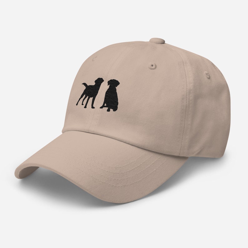 Embroidered Hat, Two Labradors, Labrador Retriever Duo, Black Labradors ...