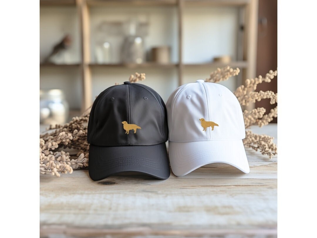 Embroidered Hat, Golden Retriever, Baseball Cap, Dog Lover Gift, Pet ...
