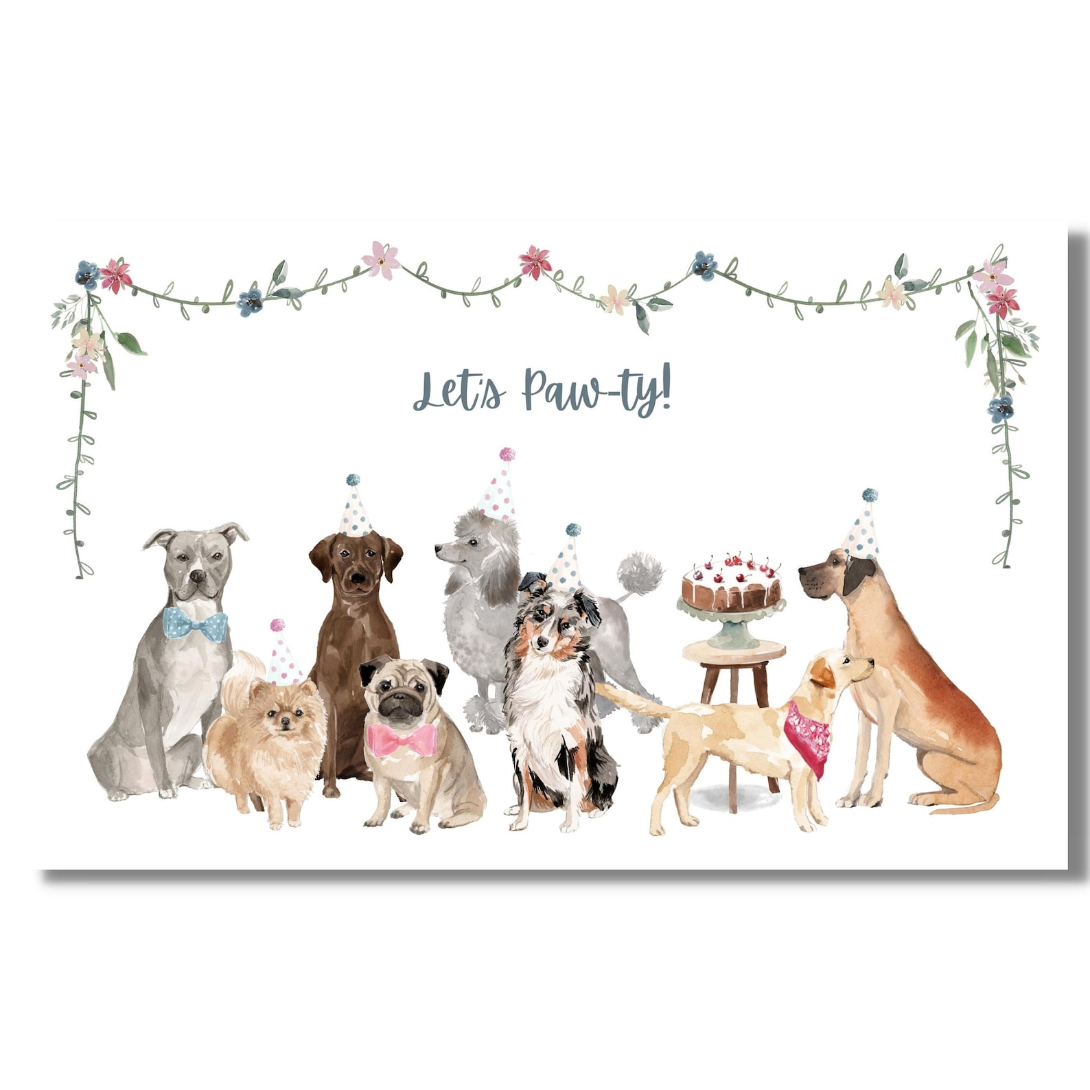 Dog Birthday Party Poster 1 Customized Dog Birthday Banner - Etsy