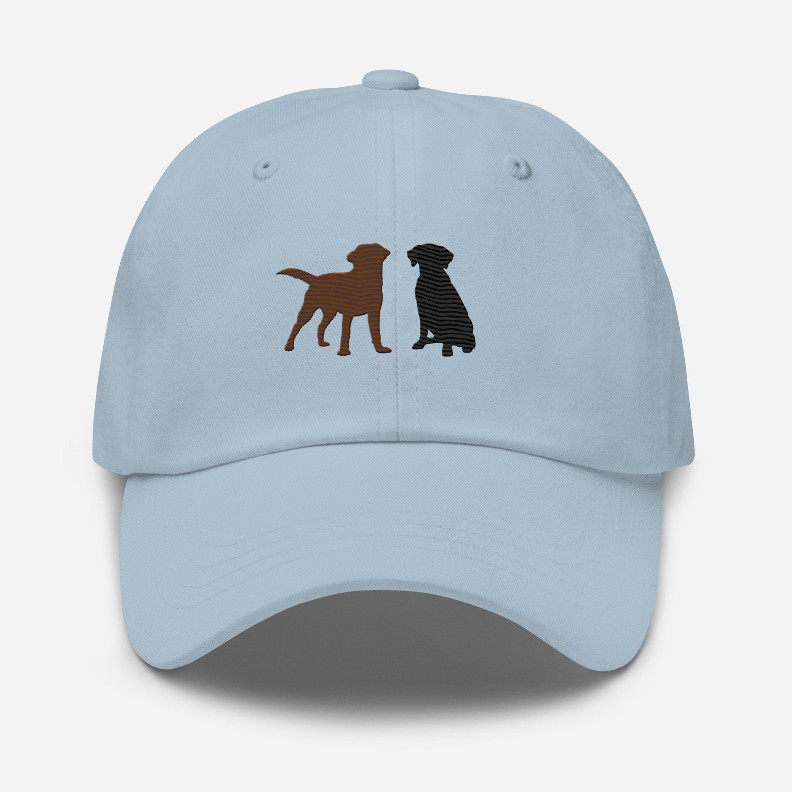 Embroidered Hat, Two Labradors, Labrador Retriever Duo, Black Labradors ...