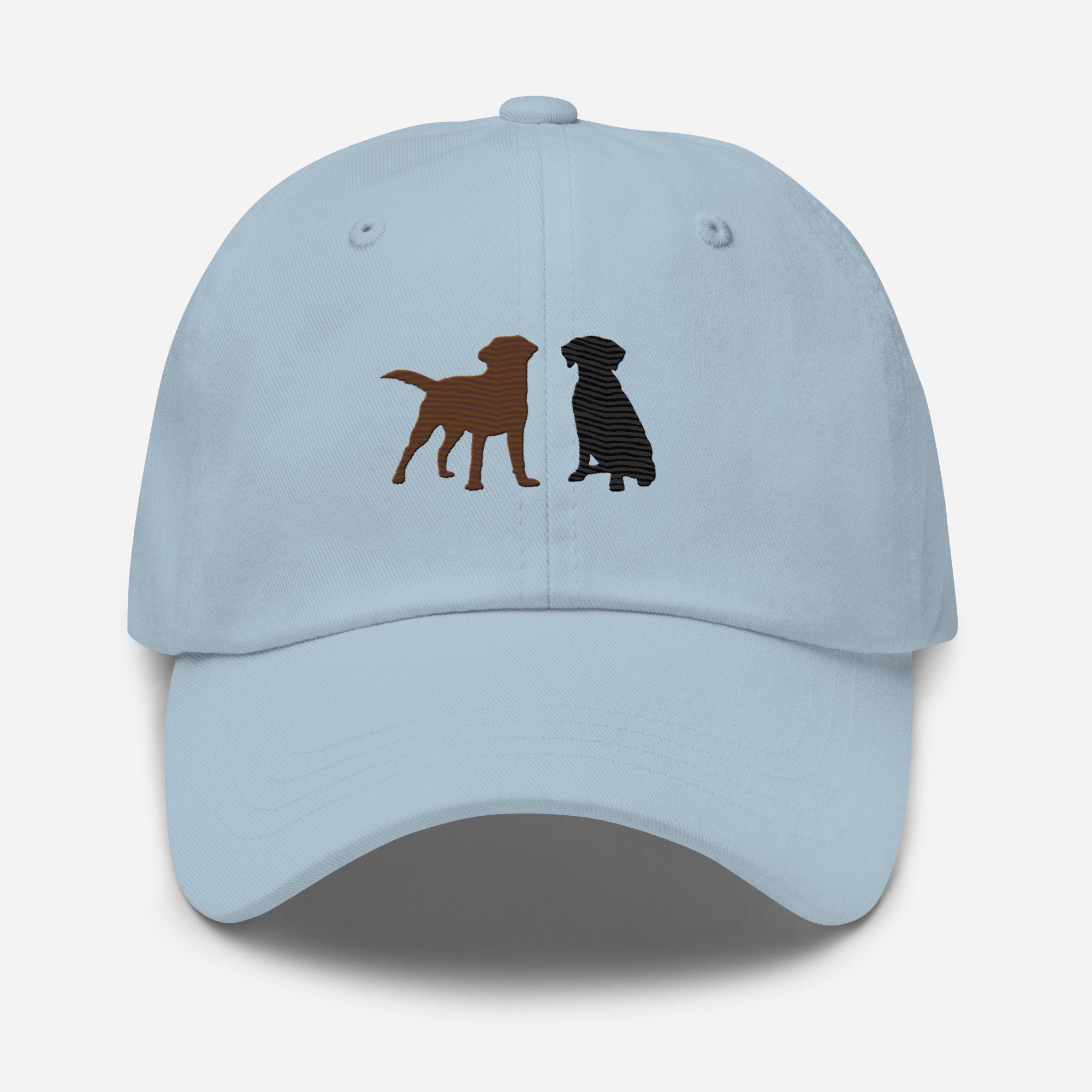 Embroidered Hat, Two Labradors, Labrador Retriever Duo, Black Labradors ...