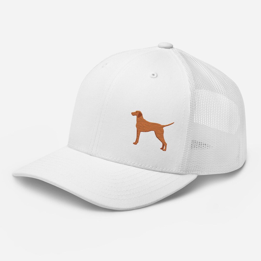 Embroidered Trucker Cap, Hungarian Vizsla Dog, Hungarian Vizsla Dog Dad ...