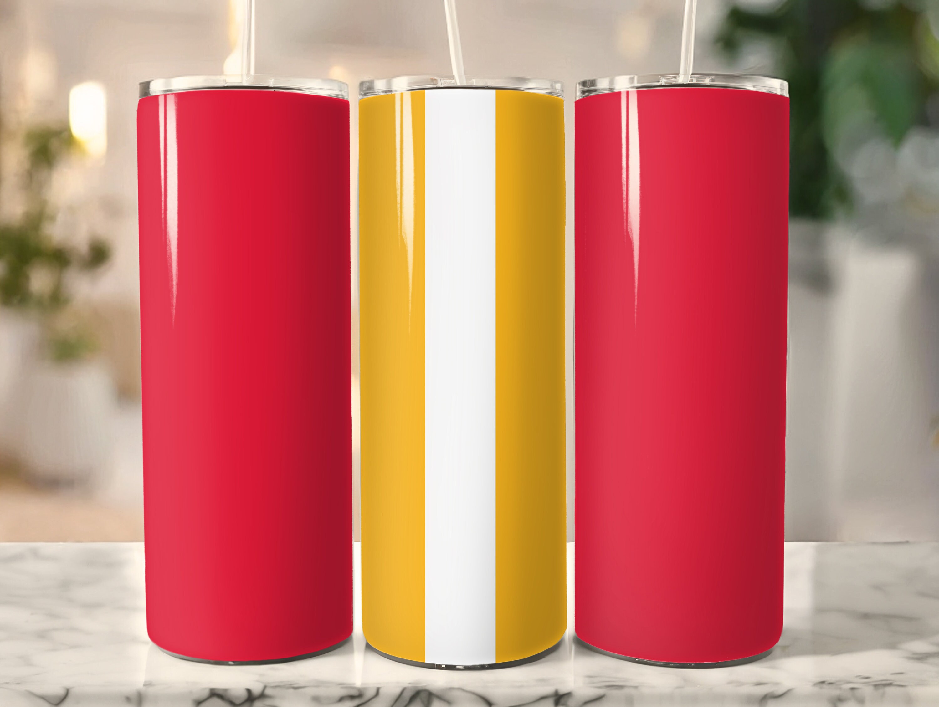 Football Team Background Colors, 20 Oz Skinny Tumbler, Sublimation ...