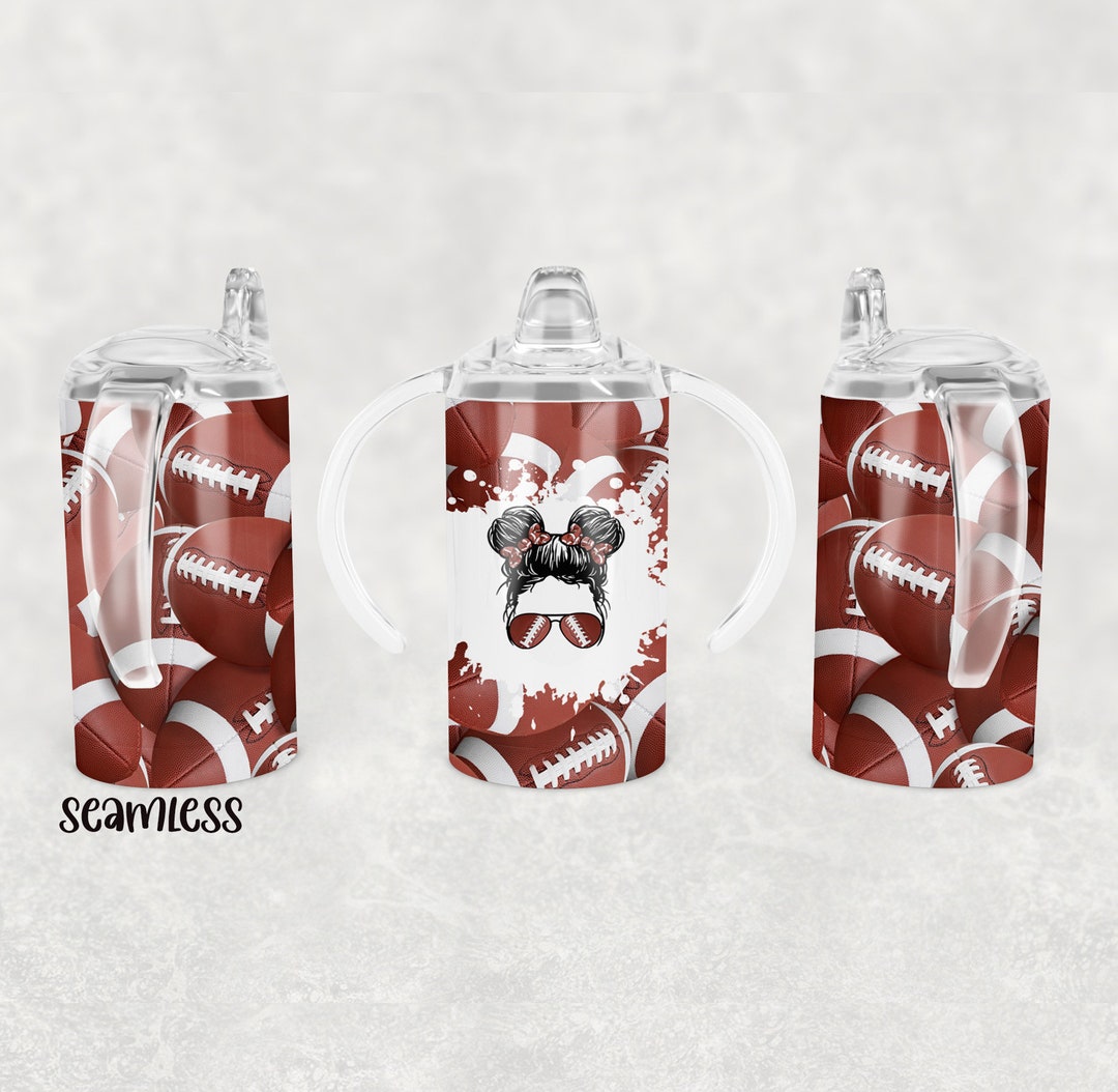 Football Kid Life Sippy Cup Sublimation Wrap - 12 Oz Straight Girls ...