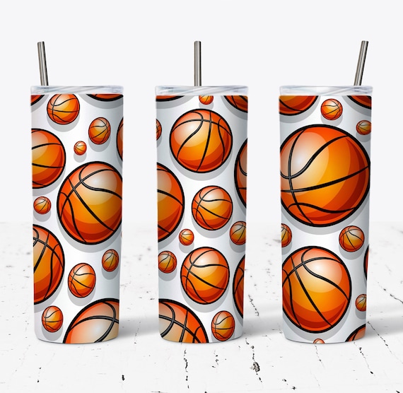 20 OZ Basketball Sublimation Skinny Tumbler Design Straight - Etsy