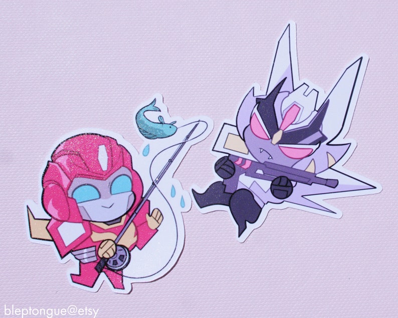 Hot Rod & Deadlock / Drift Transformers Chibi Stickers IDW Gen - Etsy