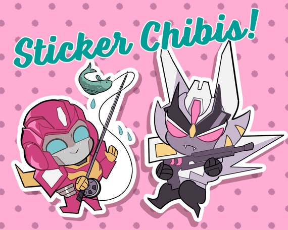 Hot Rod & Deadlock / Drift Transformers Chibi Stickers IDW Gen - Etsy