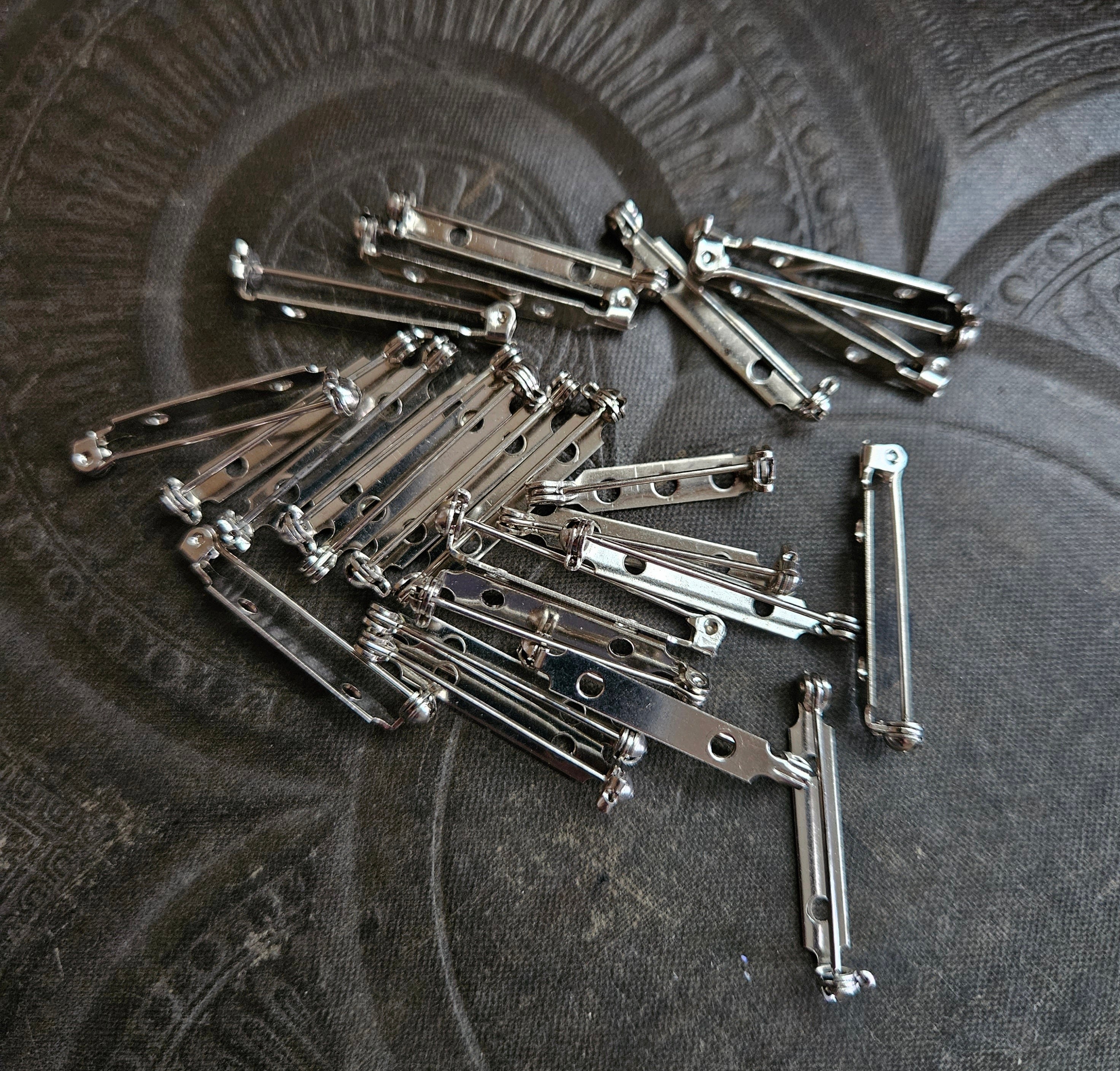 Brooch Base Back Bar Badge Holder Safe Lock Brooch Pins for - Etsy