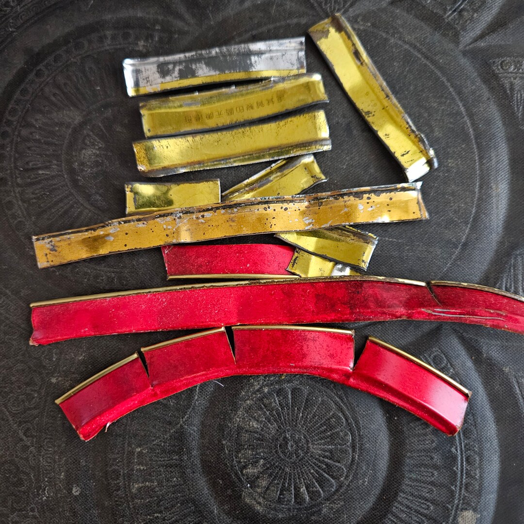 Tin Pieces From Lid, Tin Components, Recycle, Jewelry Parts, DIY - Etsy