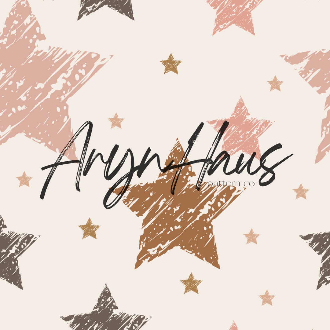 Minimalist Textured Stars Seamless Repeat Pattern, Star Seamless ...