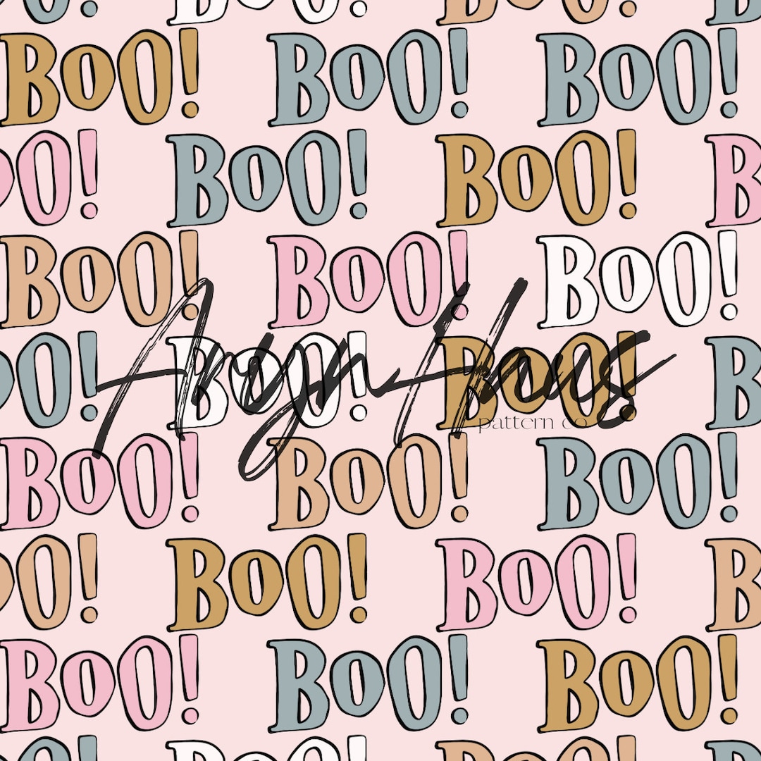 Halloween, Boo, Halloween Word Art, Seamless Papers, Repeat Pattern JPG ...