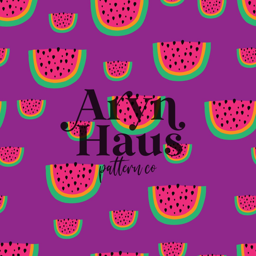 Minimalist Boho Watermelons Seamless Repeat Pattern Swim Safe - Etsy