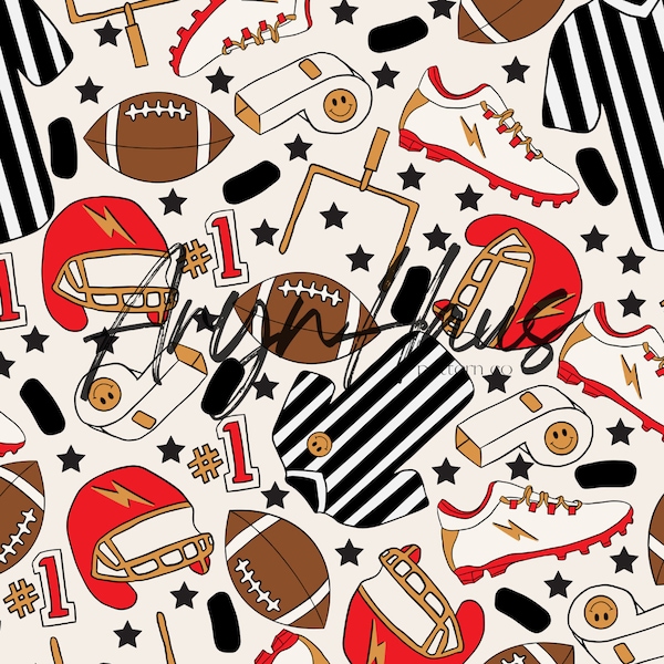 Football Pattern - Etsy