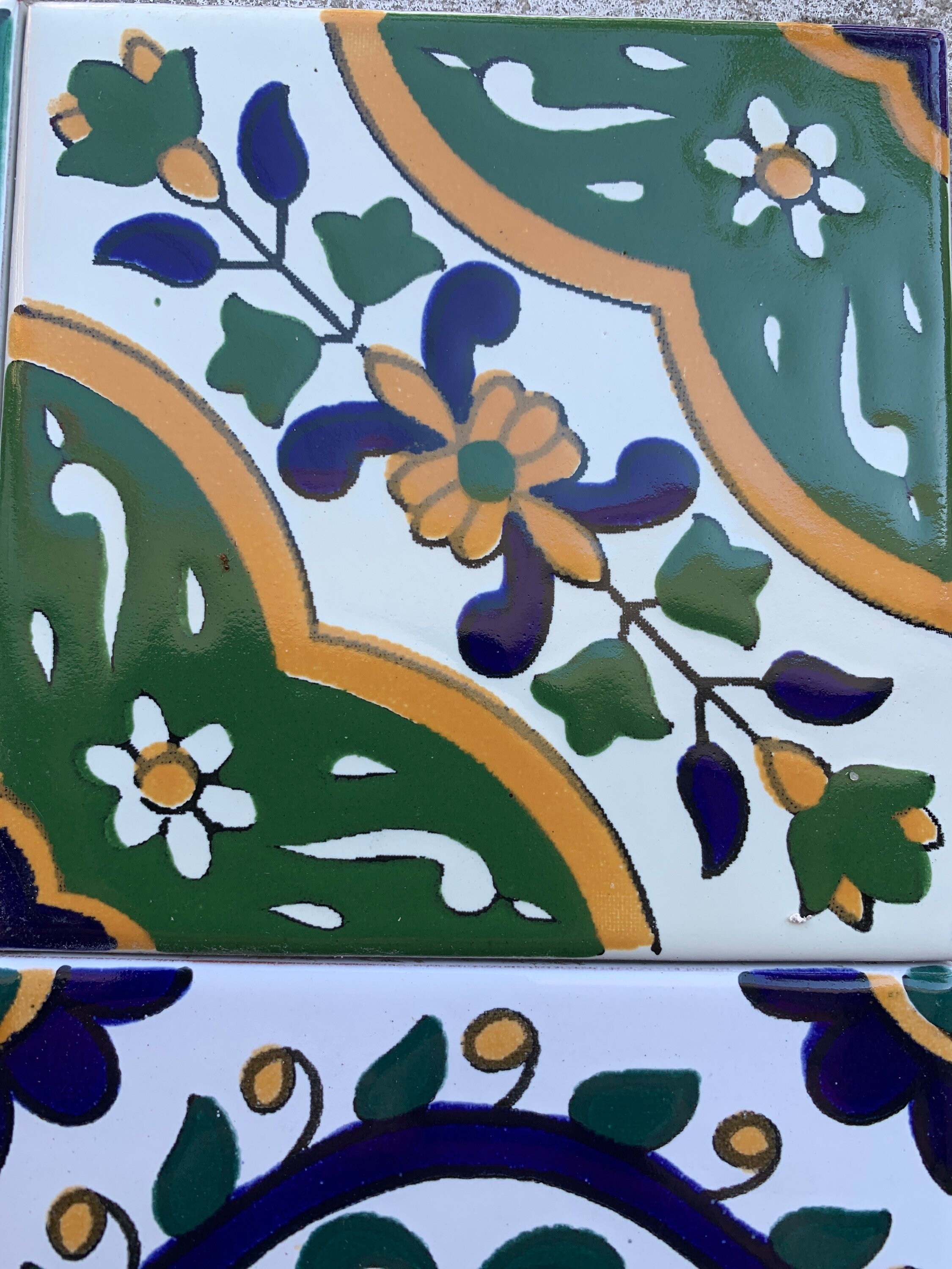 Lot of 12 Authentic 4X4 Mediterranean Ceramic Tiles - Etsy