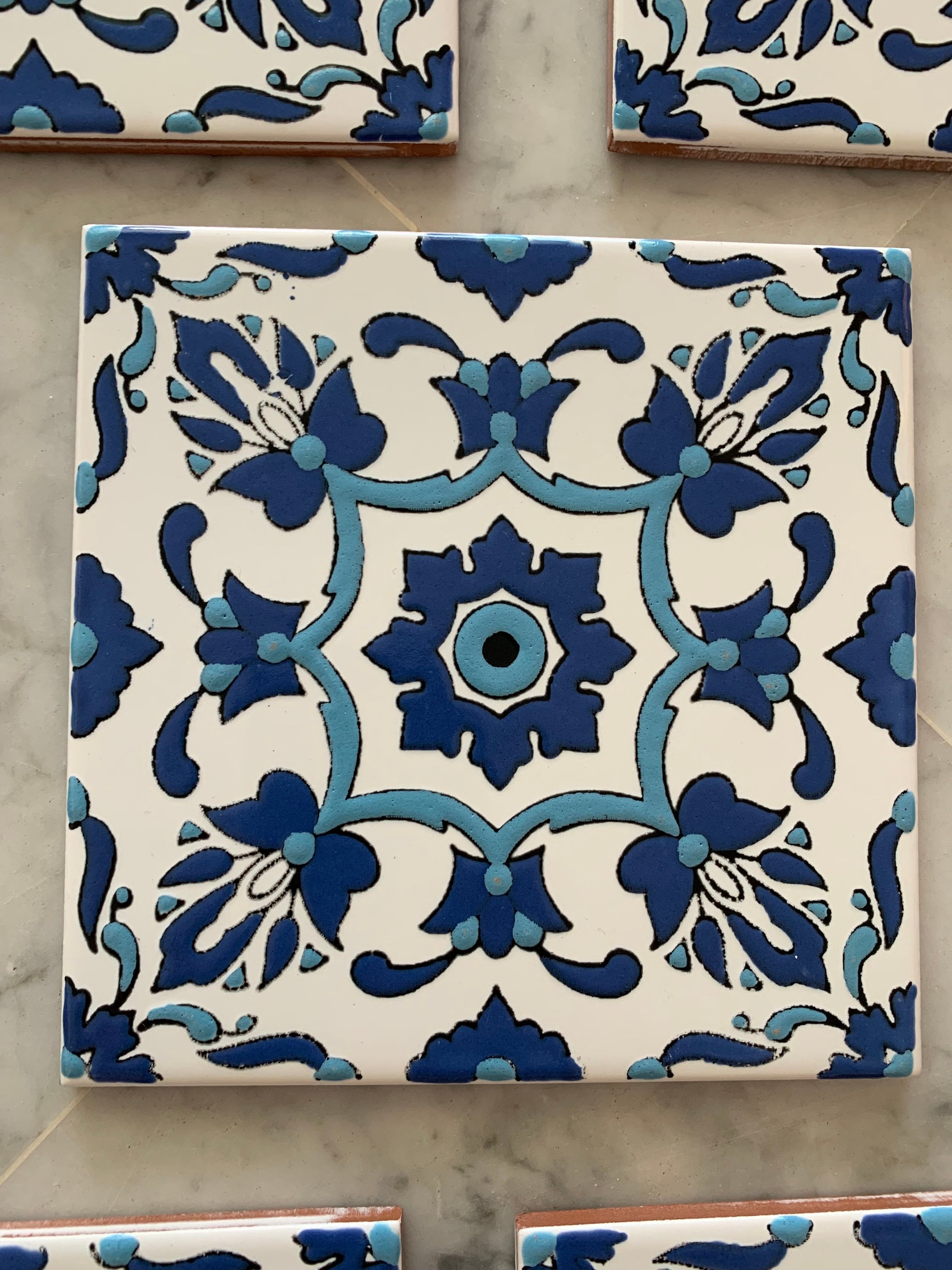 6X6 Mediterranean Ceramic Tiles - Etsy