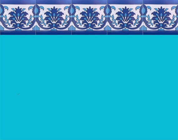 Mediterranean Handmade Ceramic Border Tile Pool Line - Etsy