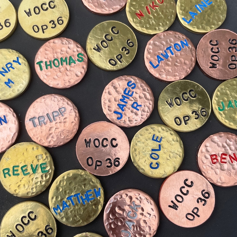 Stamped Ball Marker Golf - Etsy
