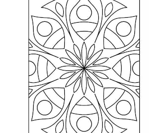 20 Printable Mandala Coloring Pages - Etsy