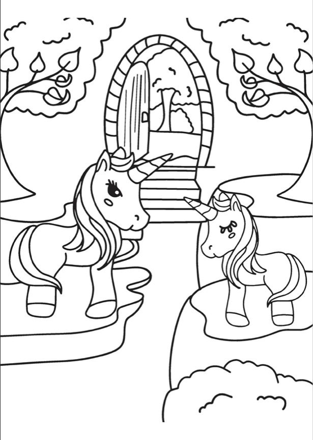 50 Unicorn Coloring Pages for Kids! Printable Digital Download - Etsy