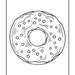 20 Donut Printable Coloring Pages Digital Download - Etsy