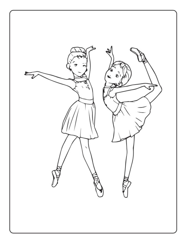15 Dancing Coloring Pages! Printable Digital Download - Etsy