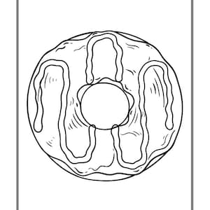 20 Donut Printable Coloring Pages! Digital Download - Etsy