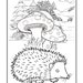 20 Enchanted Forest Hedgehog Printable Color Pages! - Etsy