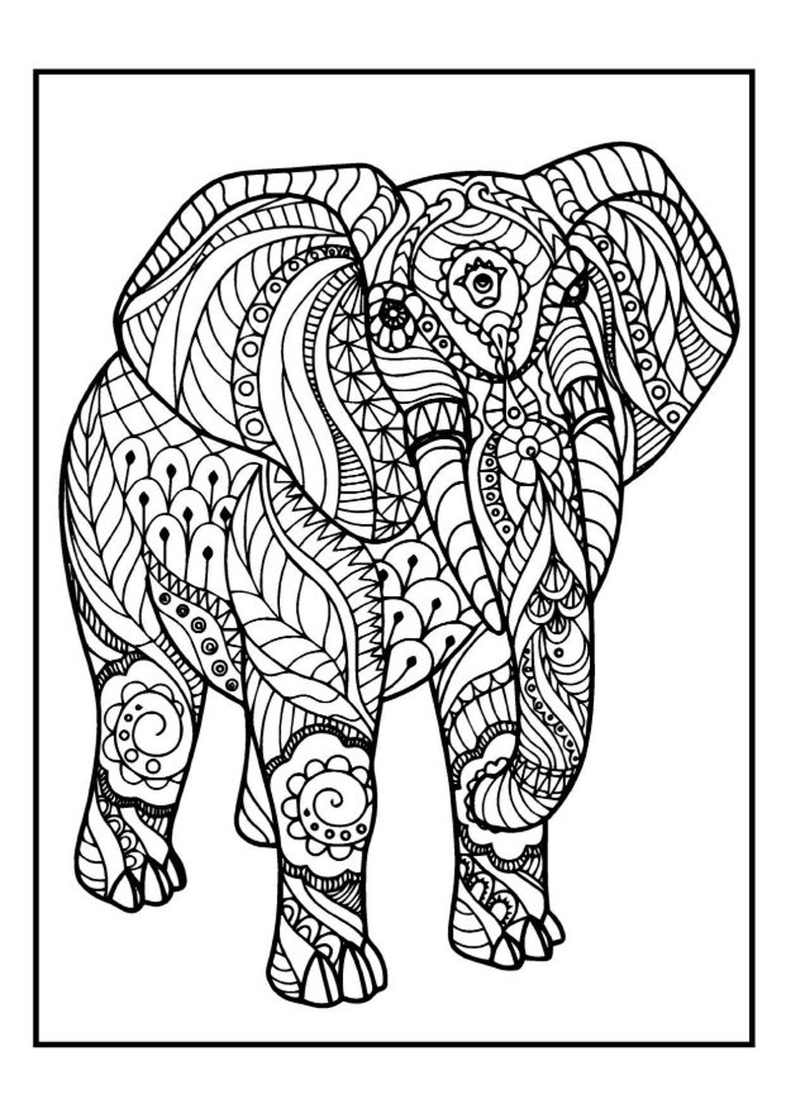 123 Mandala Animal Coloring Pages, 123 Printable Mandala Animal ...