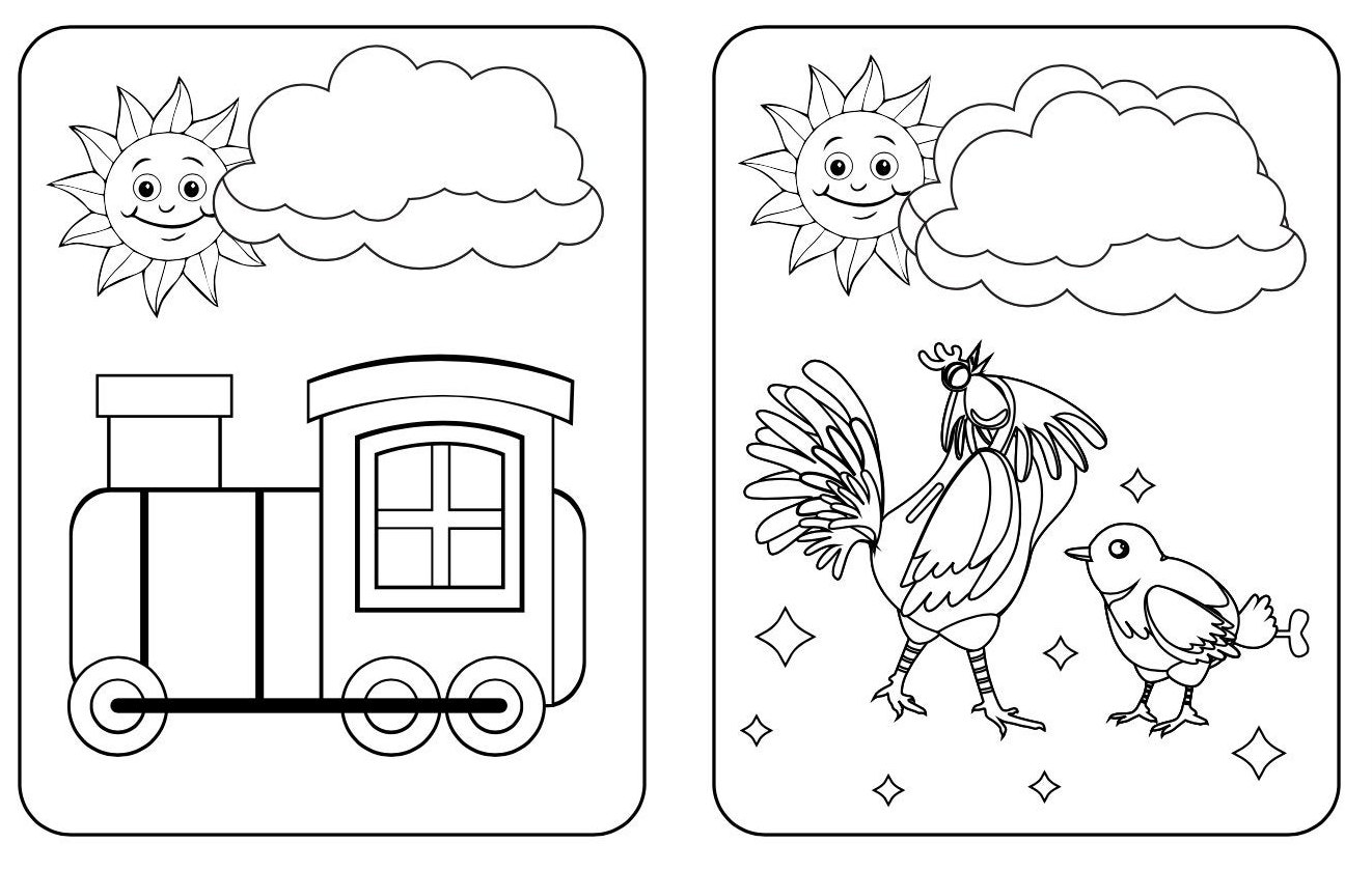 20 Kids Coloring Pages, Printable Coloring Pages for Children, Boys and ...