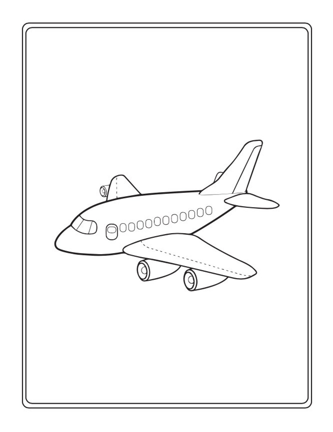 10 Airplane Coloring Pages for Kids! Printable Digital Download - Etsy