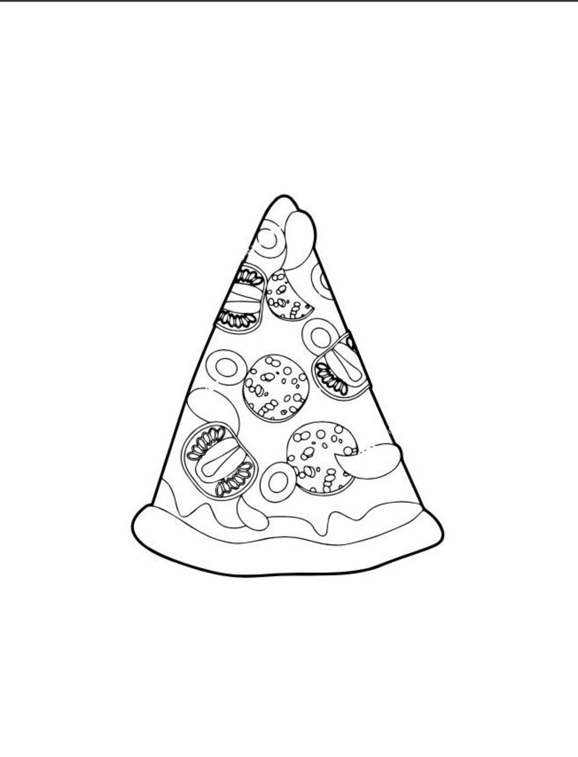 50 Pizza Coloring Pages for Kids, Printable Coloring Pages for Children ...