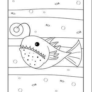 10 Sea Creatures Coloring Pages for Kids! - Etsy