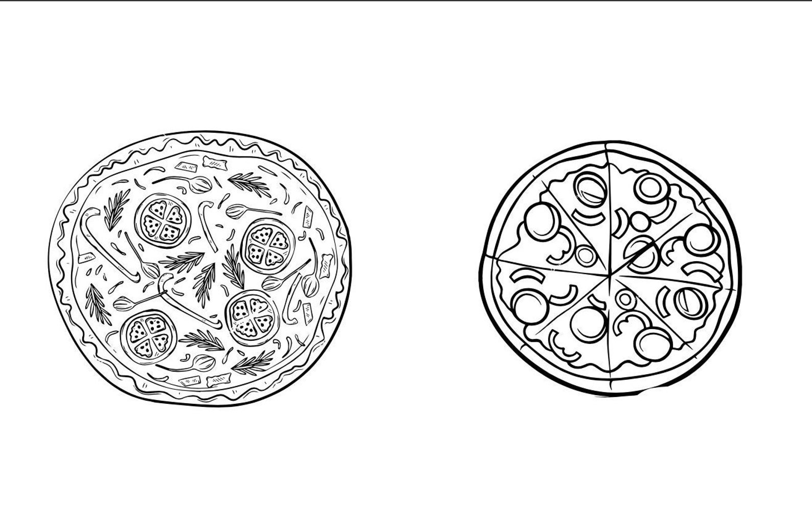 50 Pizza Coloring Pages for Kids, Printable Coloring Pages for Children ...