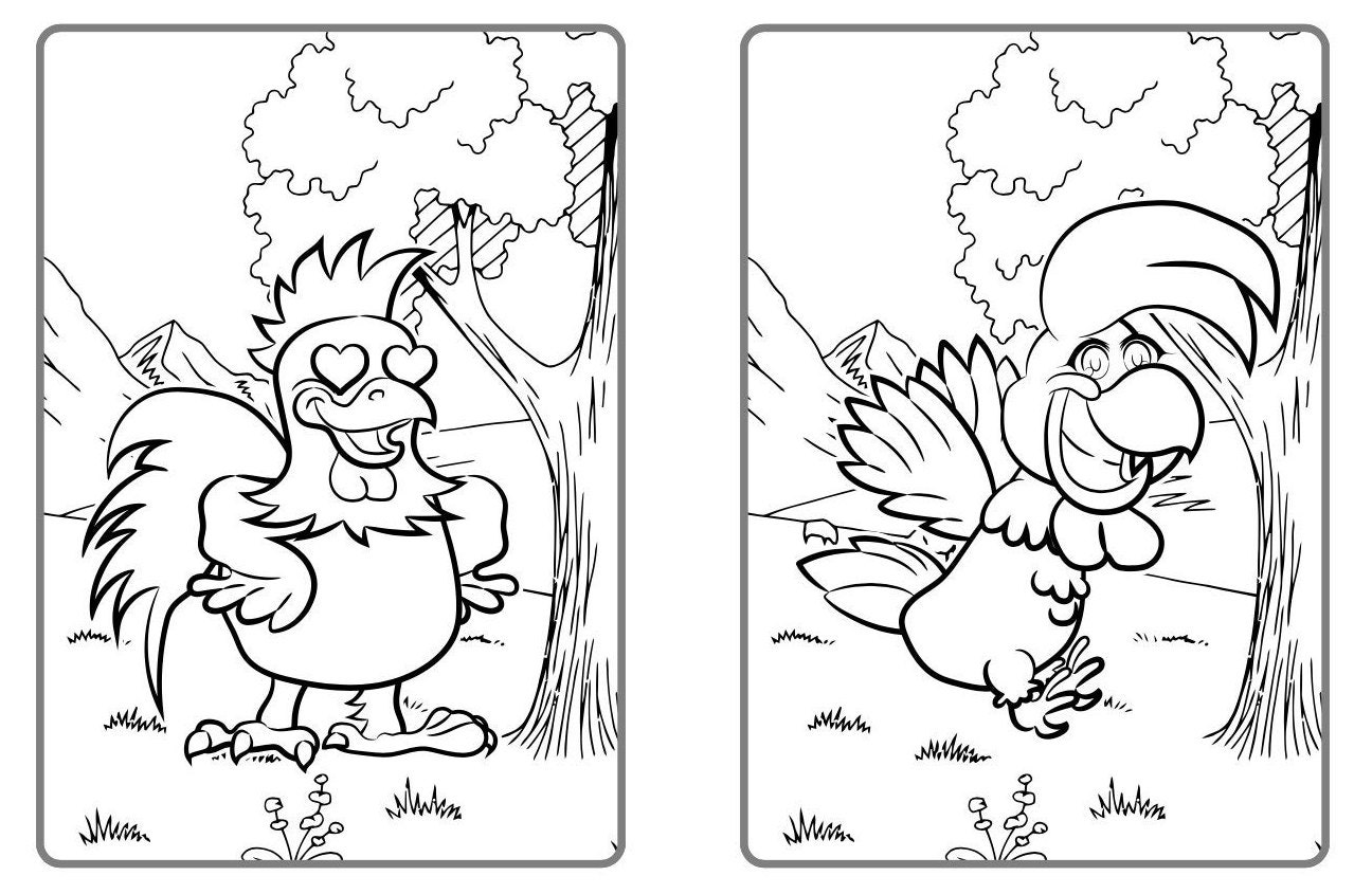 40 Chicken Coloring Pages, Printable Coloring Pages for Children, Boys ...