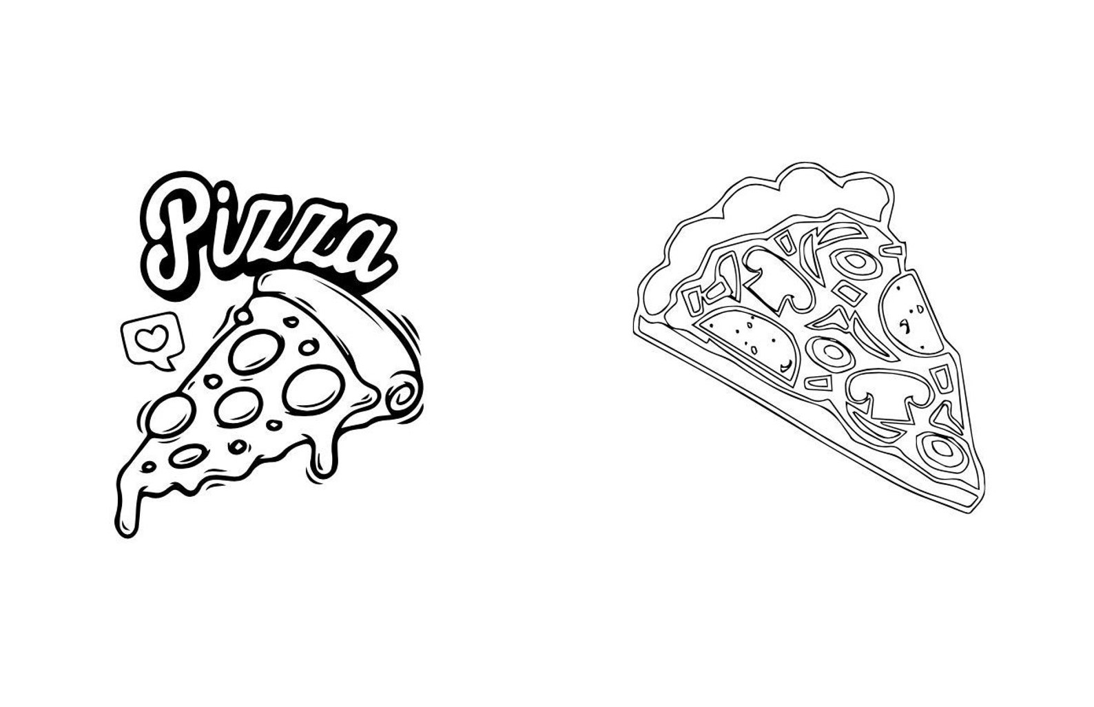 50 Pizza Coloring Pages for Kids, Printable Coloring Pages for Children ...