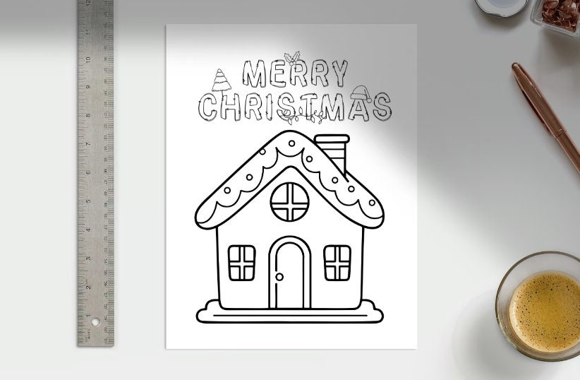 40 Christmas Coloring Pages 40 Printable Christmas Coloring - Etsy
