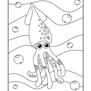 10 Sea Creatures Coloring Pages for Kids! - Etsy
