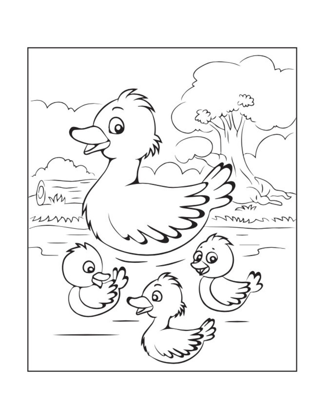 20 Duck Coloring Pages for Kids! Printable Digital Download - Etsy