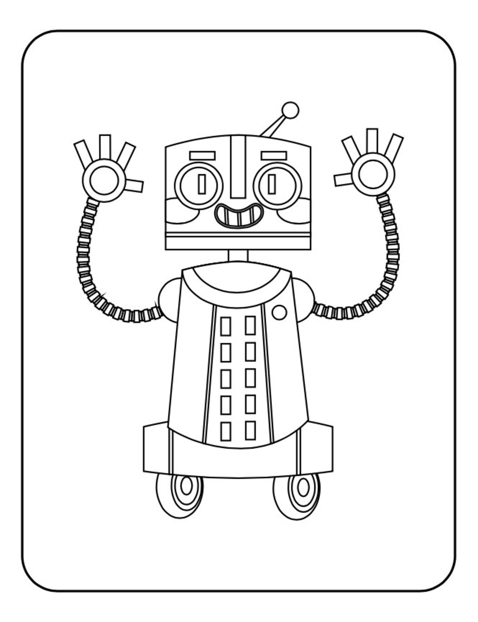 20 Robot Printable Coloring Pages for Kids Digital Download - Etsy
