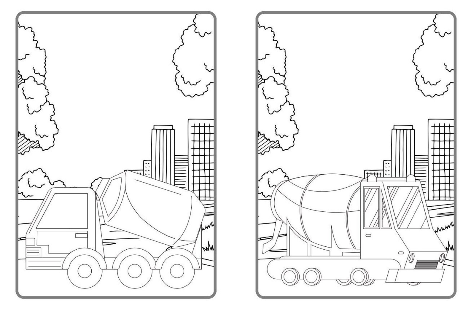40 Construction Coloring Pages, Printable Color Pages for Children ...