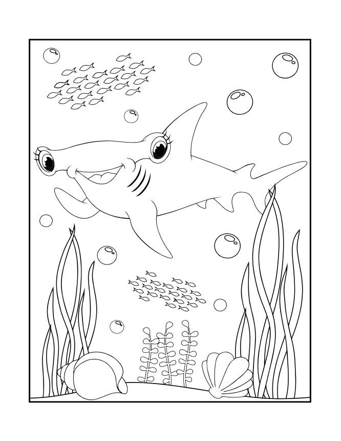 10 Sea Creatures Coloring Pages for Kids! - Etsy