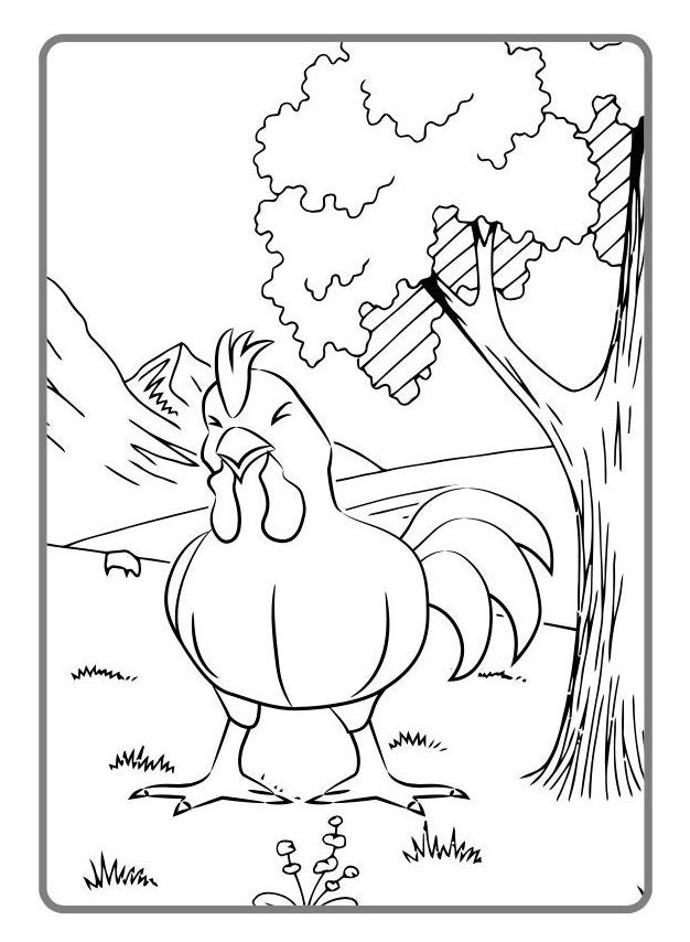 40 Chicken Coloring Pages, Printable Coloring Pages for Children, Boys ...