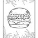 19 Burger Coloring Pages Printable Digital Download! - Etsy