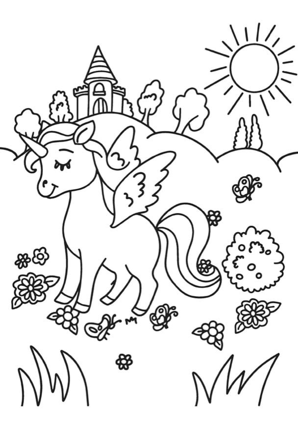 50 Unicorn Coloring Pages for Kids! Printable Digital Download - Etsy