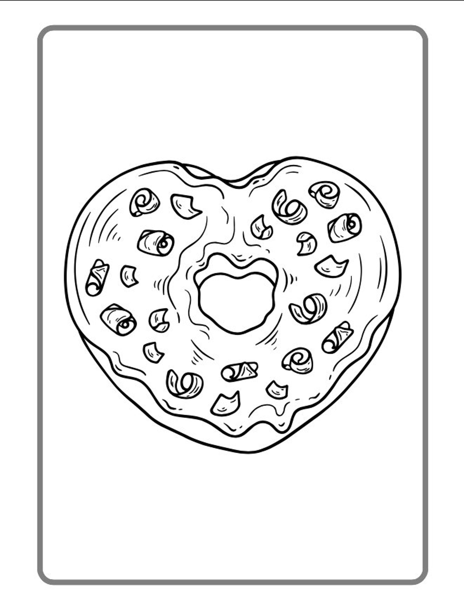 20 Donut Printable Coloring Pages! Digital Download - Etsy