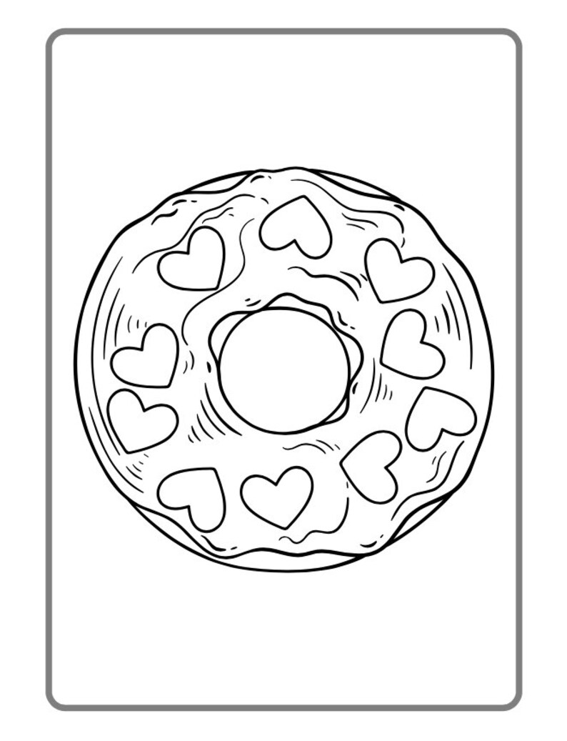 20 Donut Printable Coloring Pages! Digital Download - Etsy