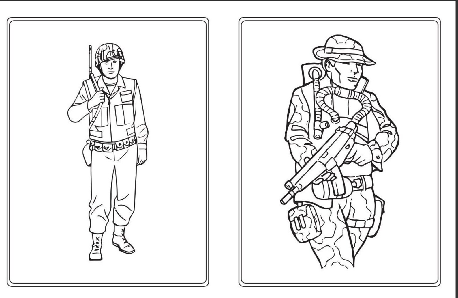 Army Coloring Pages for Kids: 25 Printable Designs (digital Download ...