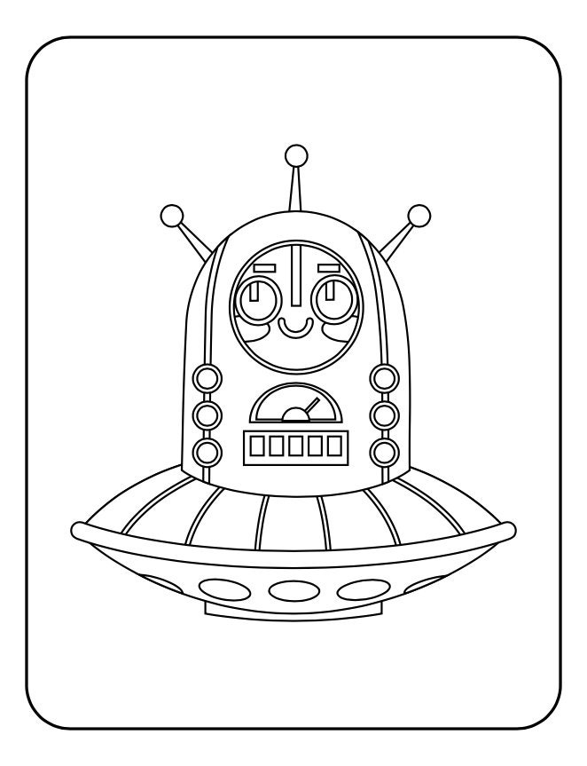 20 Robot Printable Coloring Pages for Kids Digital Download - Etsy