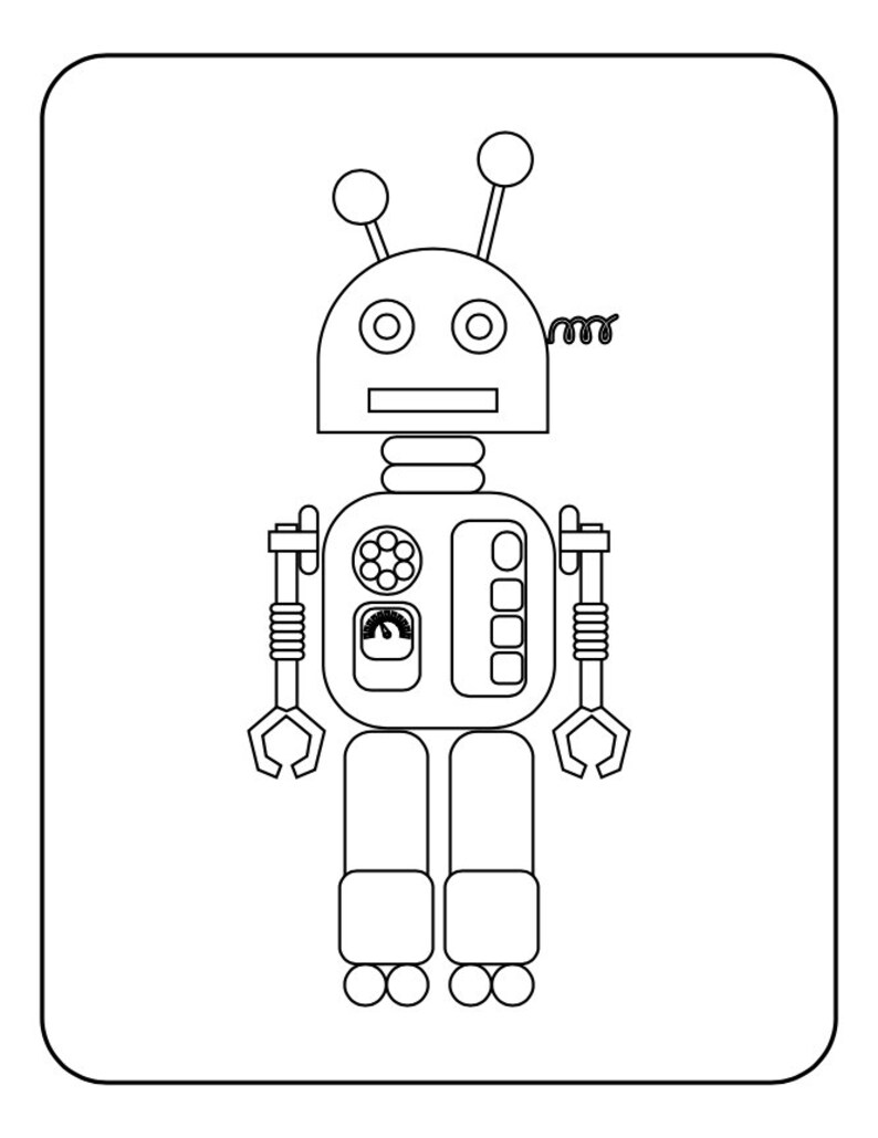 20 Robot Printable Coloring Pages for Kids Digital Download - Etsy
